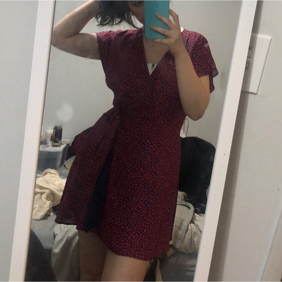 Dynamite | Dresses | Never Worn Mini Wrap Dress From Dynamite Red And ...